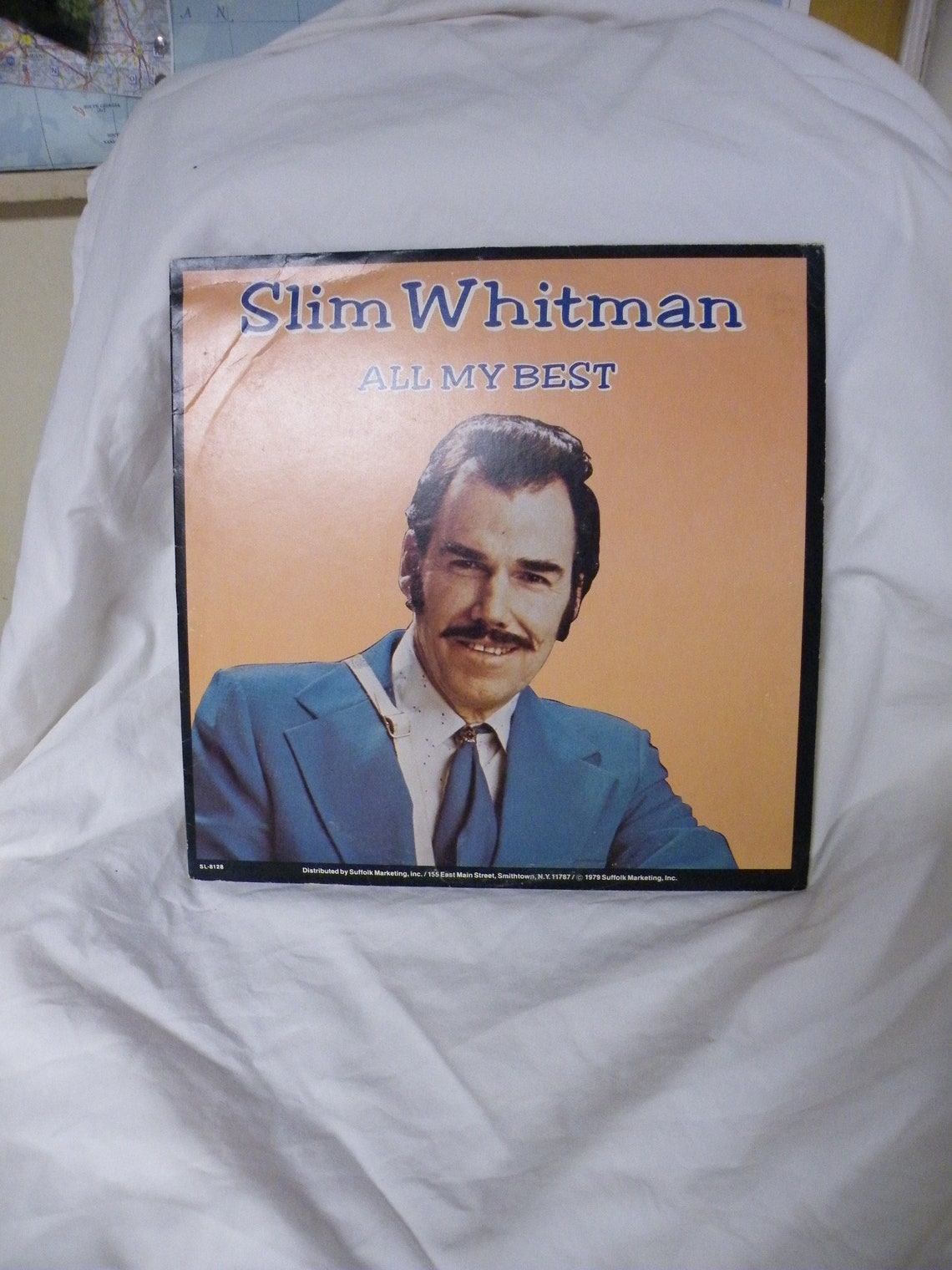 Vintage Slim Whitman All My Best Vinyl LP Album, 1970s Phonograph ...