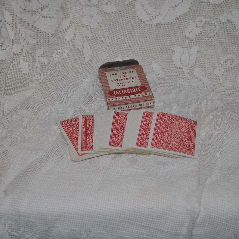 Vintage American Red Cross Playing Cards, 1950s Standard Deck ...