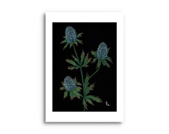 Milk Thistle Fine Art Photography Postcard Blessed - Etsy