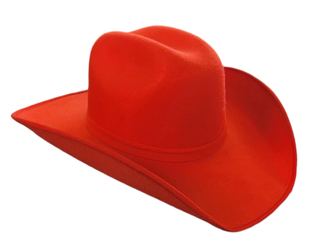 Red Western Cowboy Hat Vaquero Old Murrieta Style Large & Medium Size ...