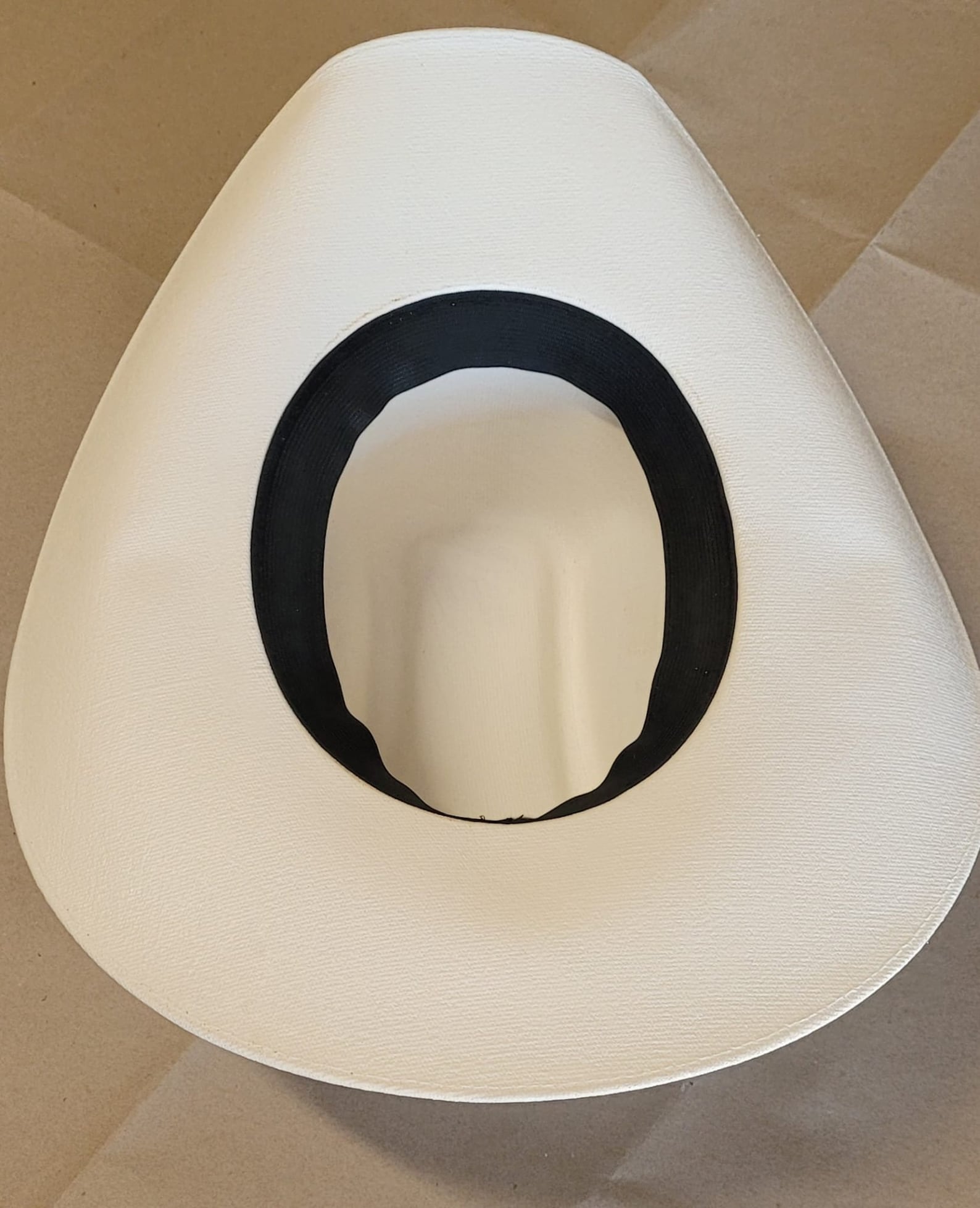 Western Brick Hat Style Cowboy Hat Old Murrieta White Canvas Cowboy ...