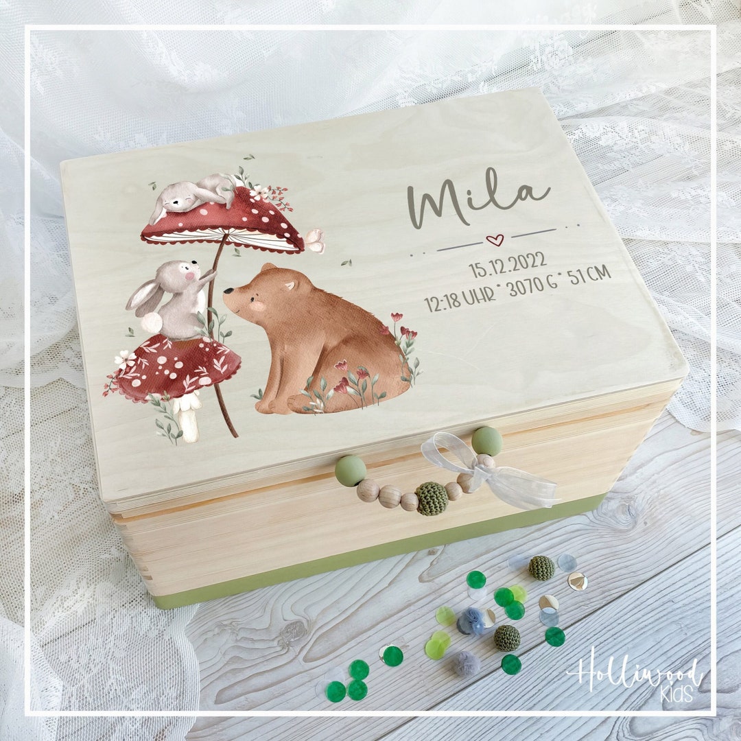 Personalized Memory Box Baby, Memory Box, Gift for Birth, Baptism ...