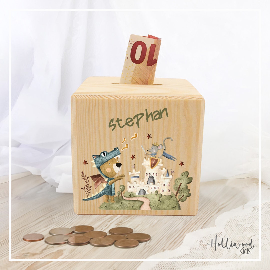 Personalized Money Box Knight's Castle - Money Box for Girls & Boys ...