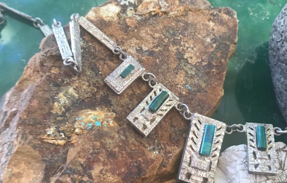 Vintage Sterling Peruvian Aztec Warrior Necklace Artisan | Etsy
