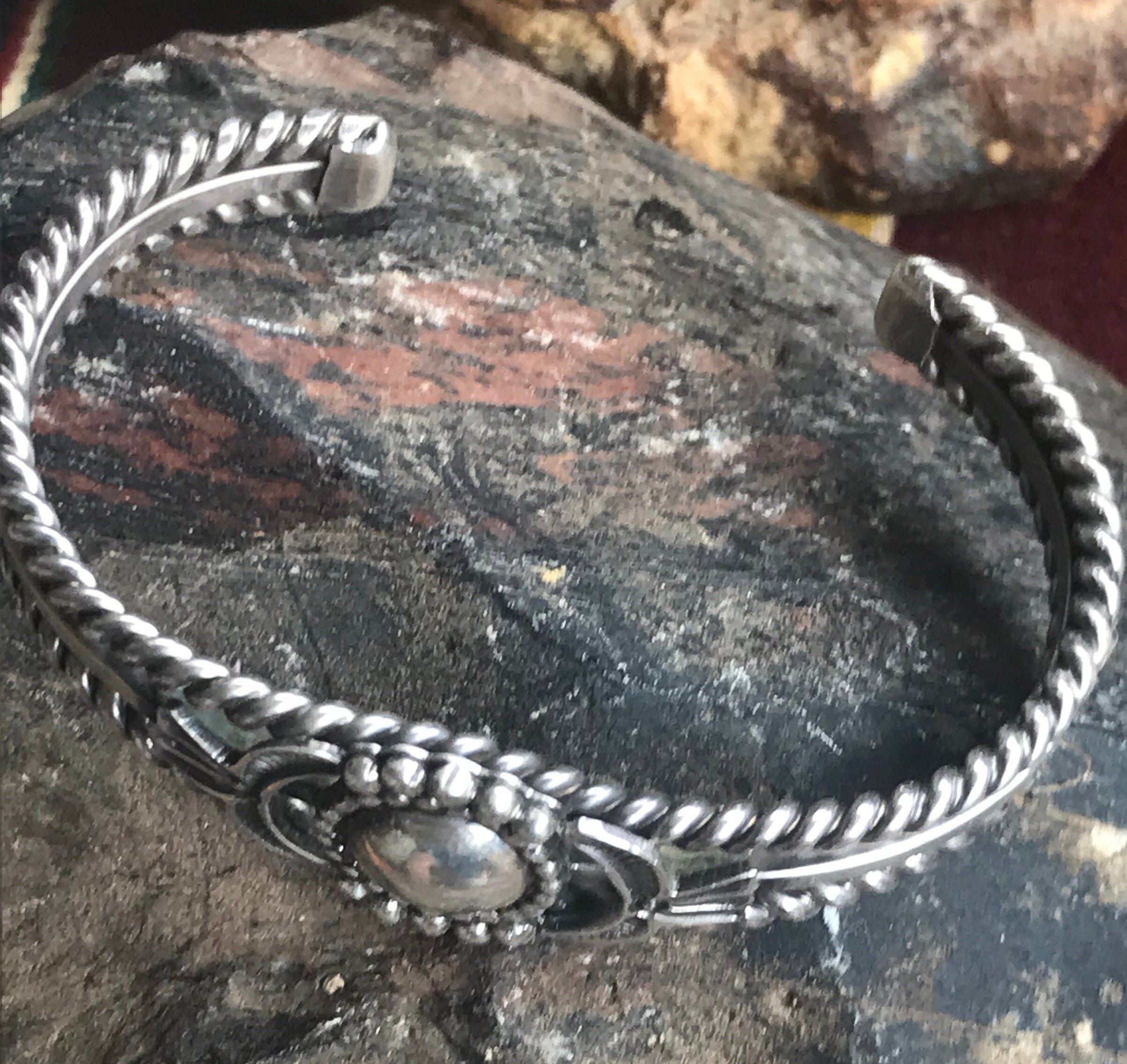 David Reeves Navajo Sterling Cuff Bracelet D. Reeves Artist | Etsy