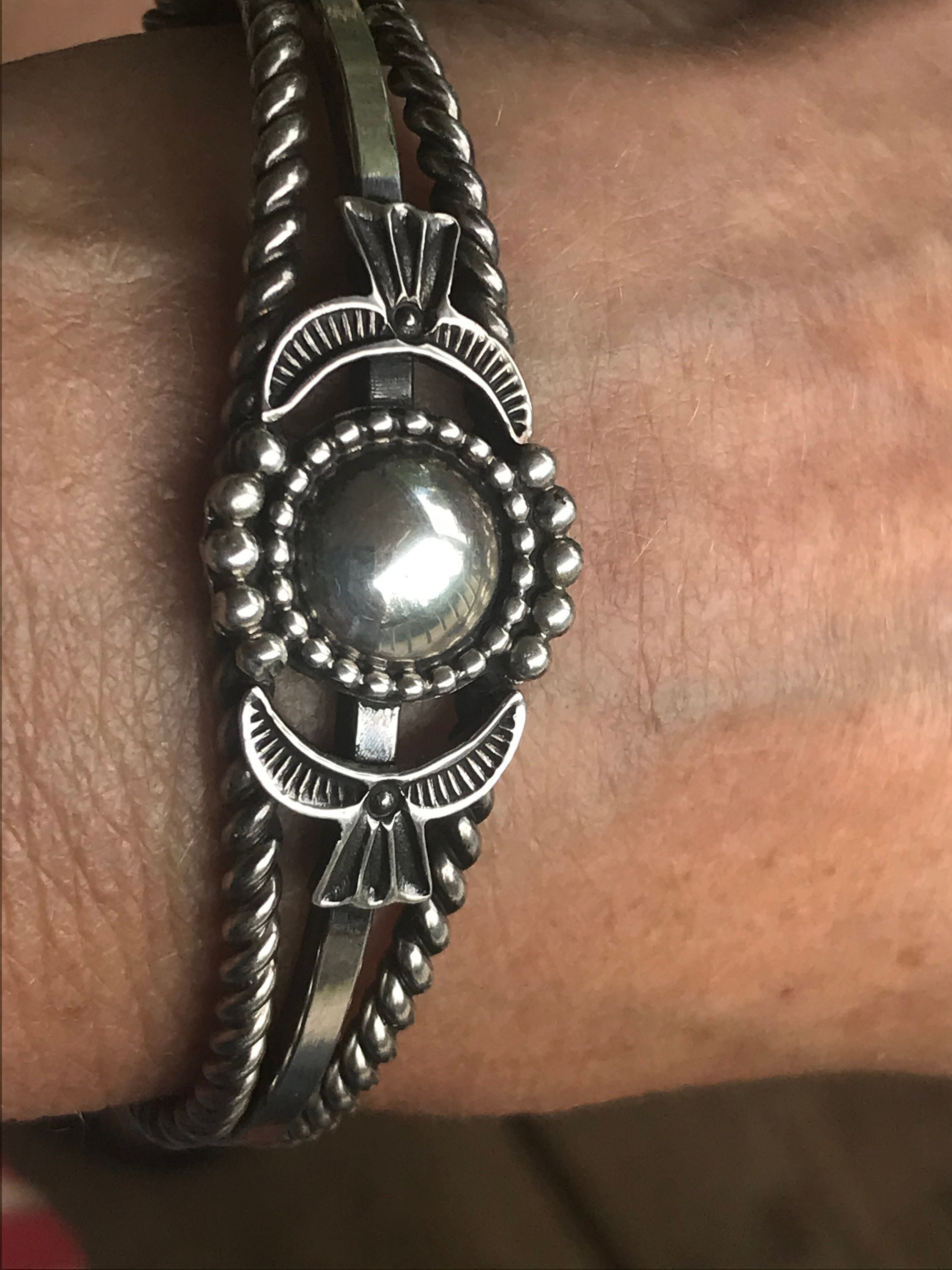 David Reeves Navajo Sterling Cuff Bracelet D. Reeves Artist | Etsy