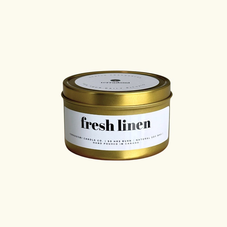 Fresh Linen Soy Candle | Fresh Scented Candle | Handmade | Gift Soy Wax ...