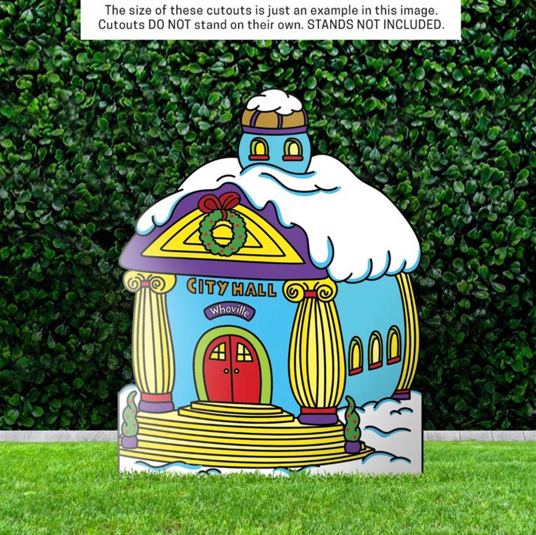 Grinch Yard Decoration, Whoville House, Whoville Yard Sign, Whoville ...