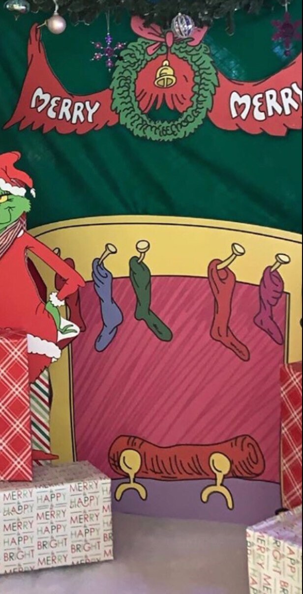 Grinch Fireplace Decoration Grinch Fireplace Cutout Grinch | Etsy