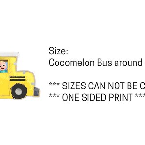 Cocomelon Bus Cutout, Cocomelon Cutouts, Party Props, Cocomelon Toddler ...