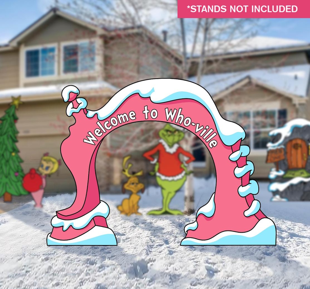Welcome to Whoville Yard Sign, Welcome to Whoville Arch, Christmas Yard ...