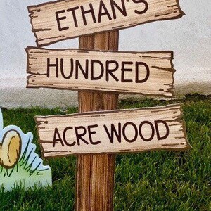 Winnie the Pooh Cutouts, Winnie the Pooh Birthday Backdrop, 100 Acre ...