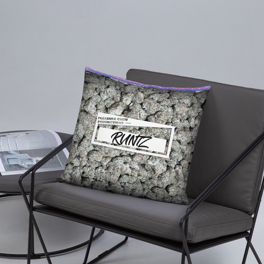 Baggie of Cannabis Weed Pillow Runtz Bag of Marijuana Pillow 420 Pillow ...