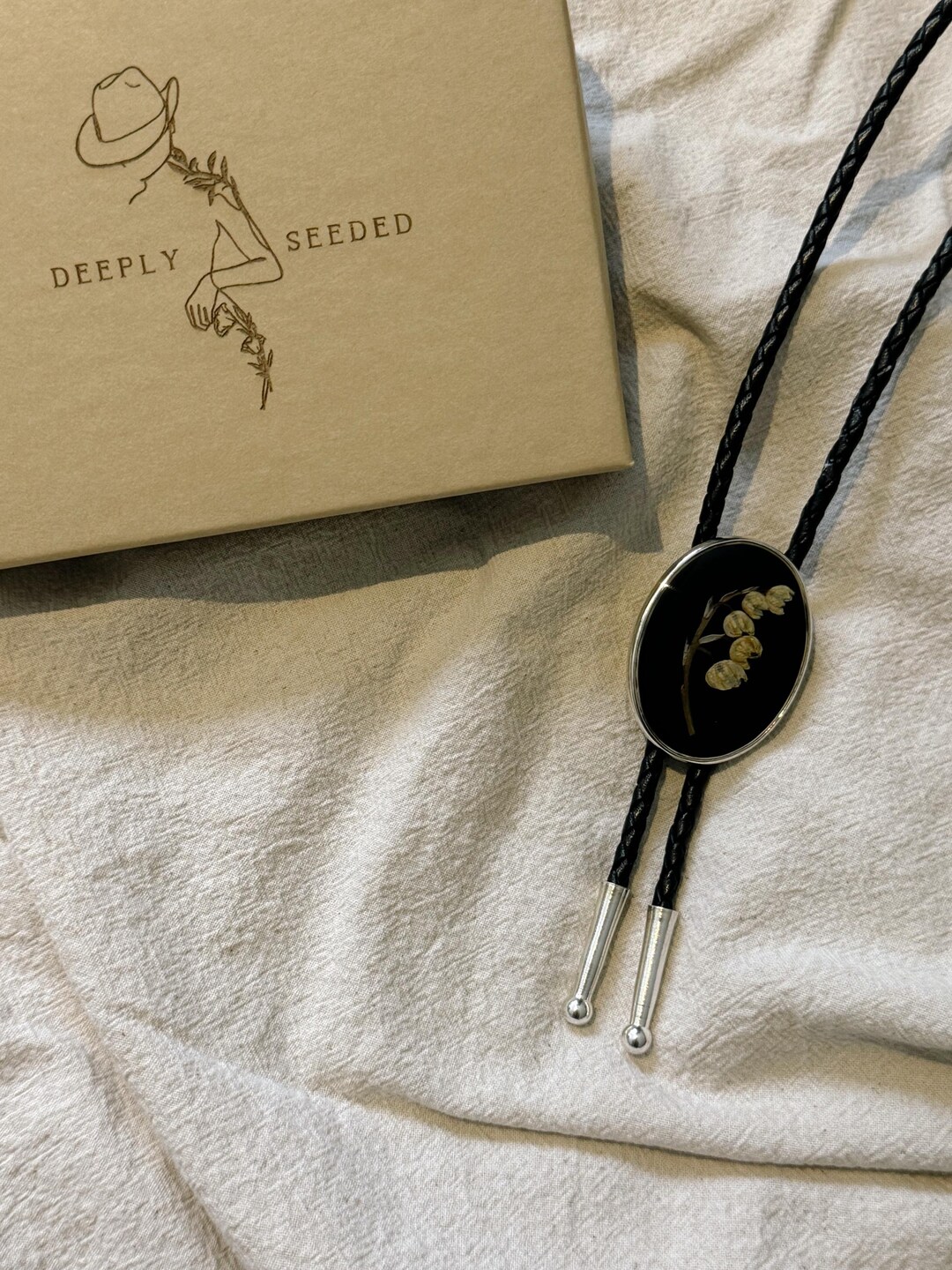 Lily of Valley | Floral Bolo Tie | Western Bolo |western Wear ...