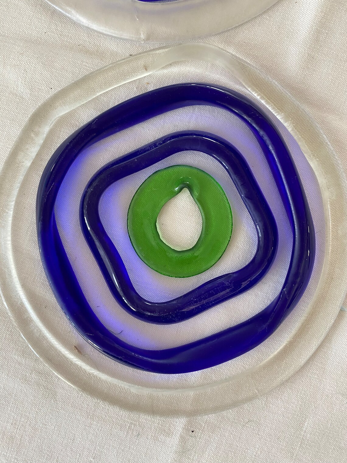 XL DYI Recycled, Fused, Glass Bottle Rings for Making Windchimes Wind ...