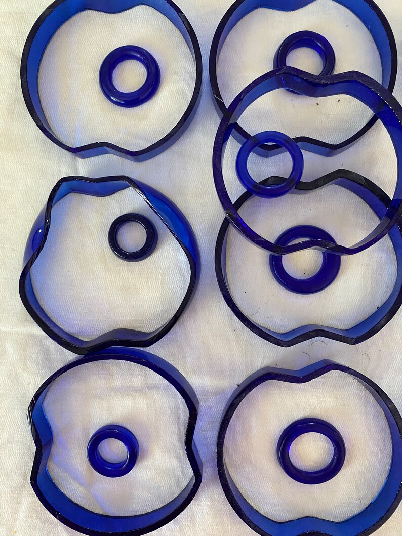 DYI Recycled, Fused, Glass Bottle Rings for Making Windchimes Wind ...