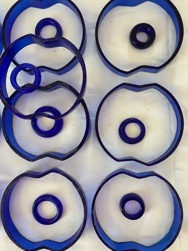 DYI Recycled, Fused, Glass Bottle Rings for Making Windchimes Wind ...