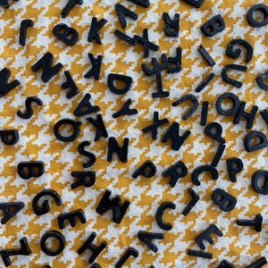 Fused Glass Art 12 Letters, COE 96 Embellishments Freeze and Fuse ...