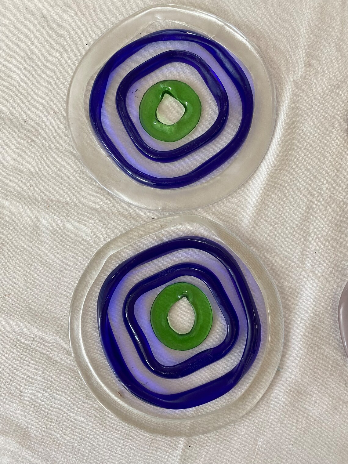 XL DYI Recycled, Fused, Glass Bottle Rings for Making Windchimes Wind ...