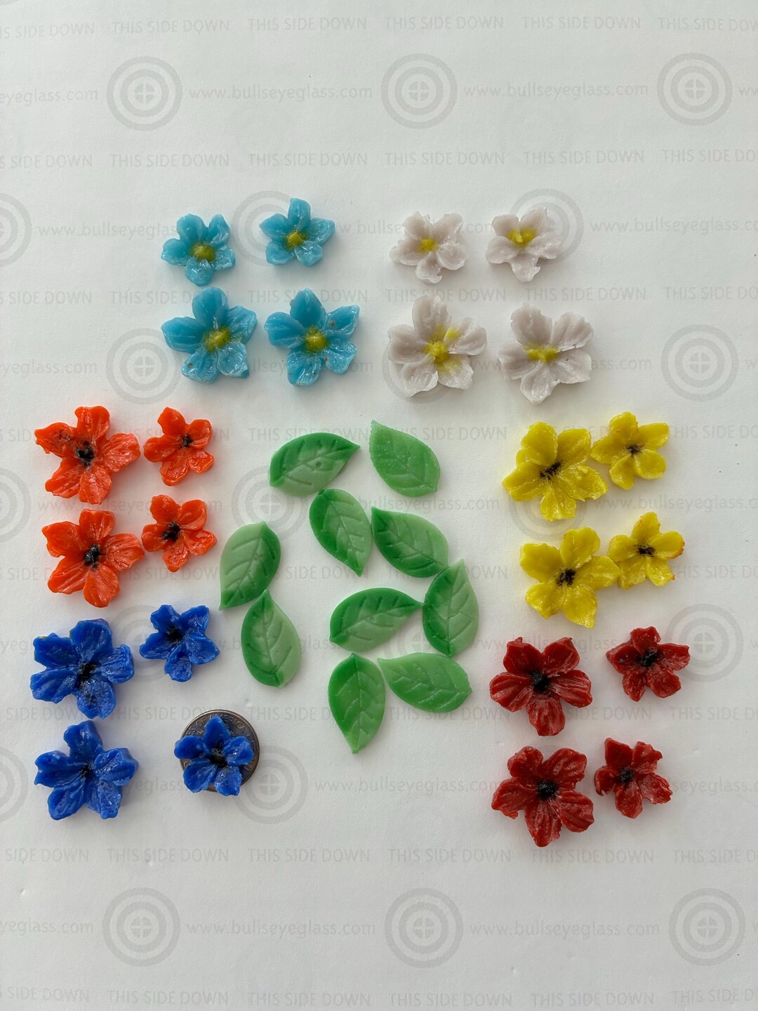 Freeze and Fuse, Flower Blossoms Leaves, Fused Glass Art Enhancements ...