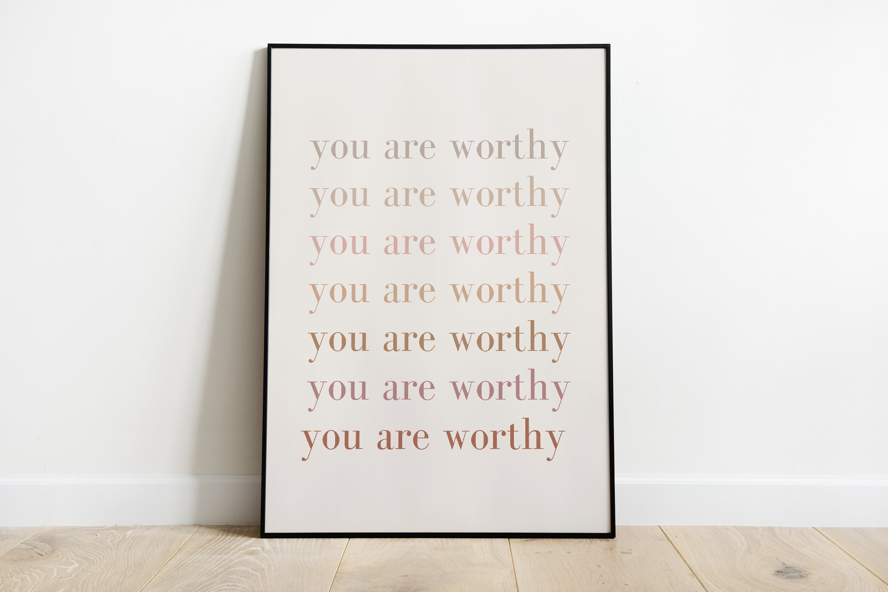 You Are Worthy Digital Art Print Instant Download Boho Art Print ...