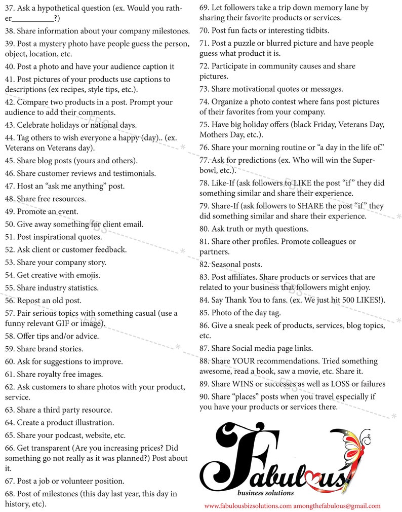 90 Creative Content Ideas for Social Media Posts - Etsy