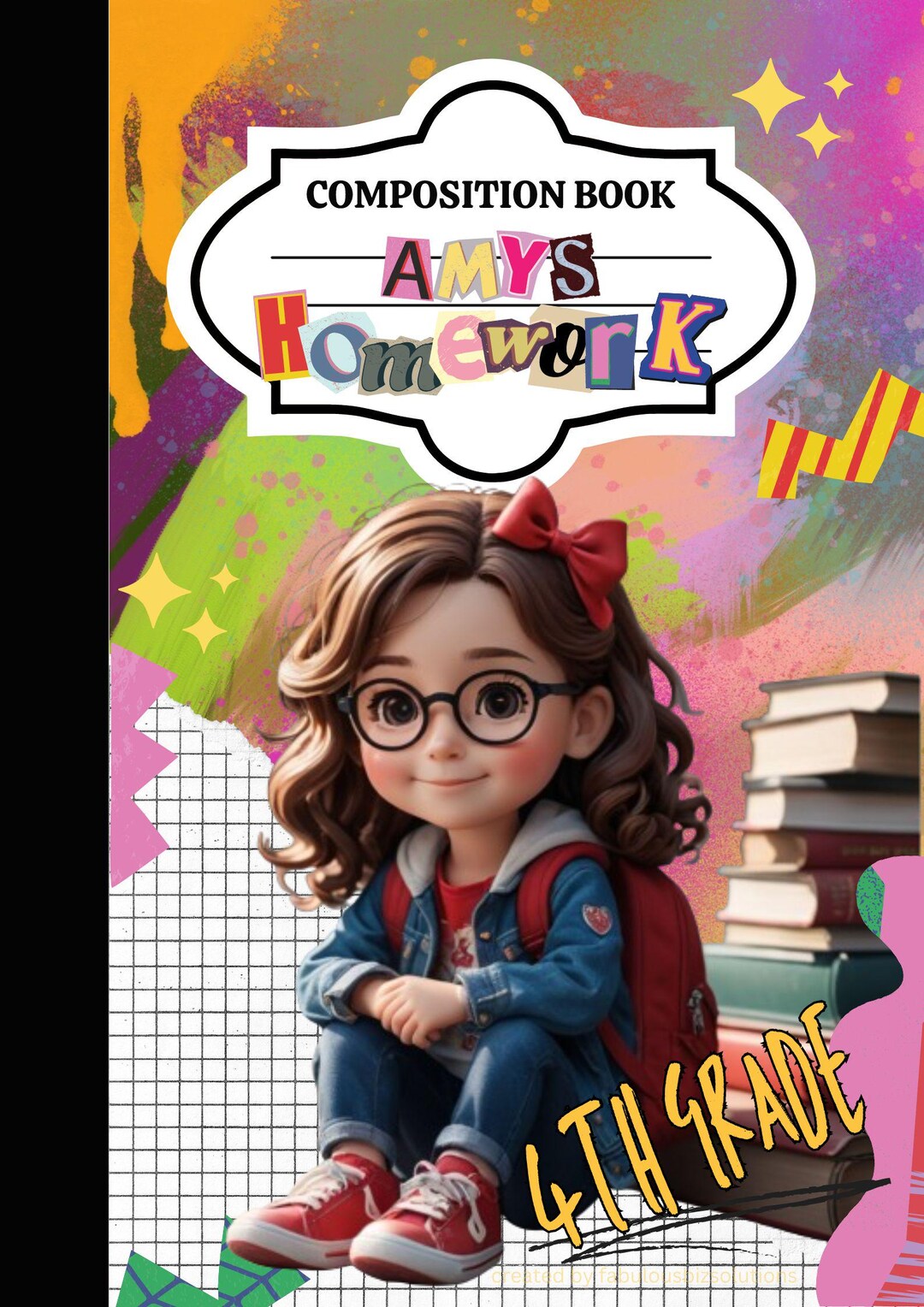 School Composition Book Covers - Etsy