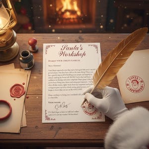 Editable Santa Letter | Personalized Christmas Printable Set | Instant ...