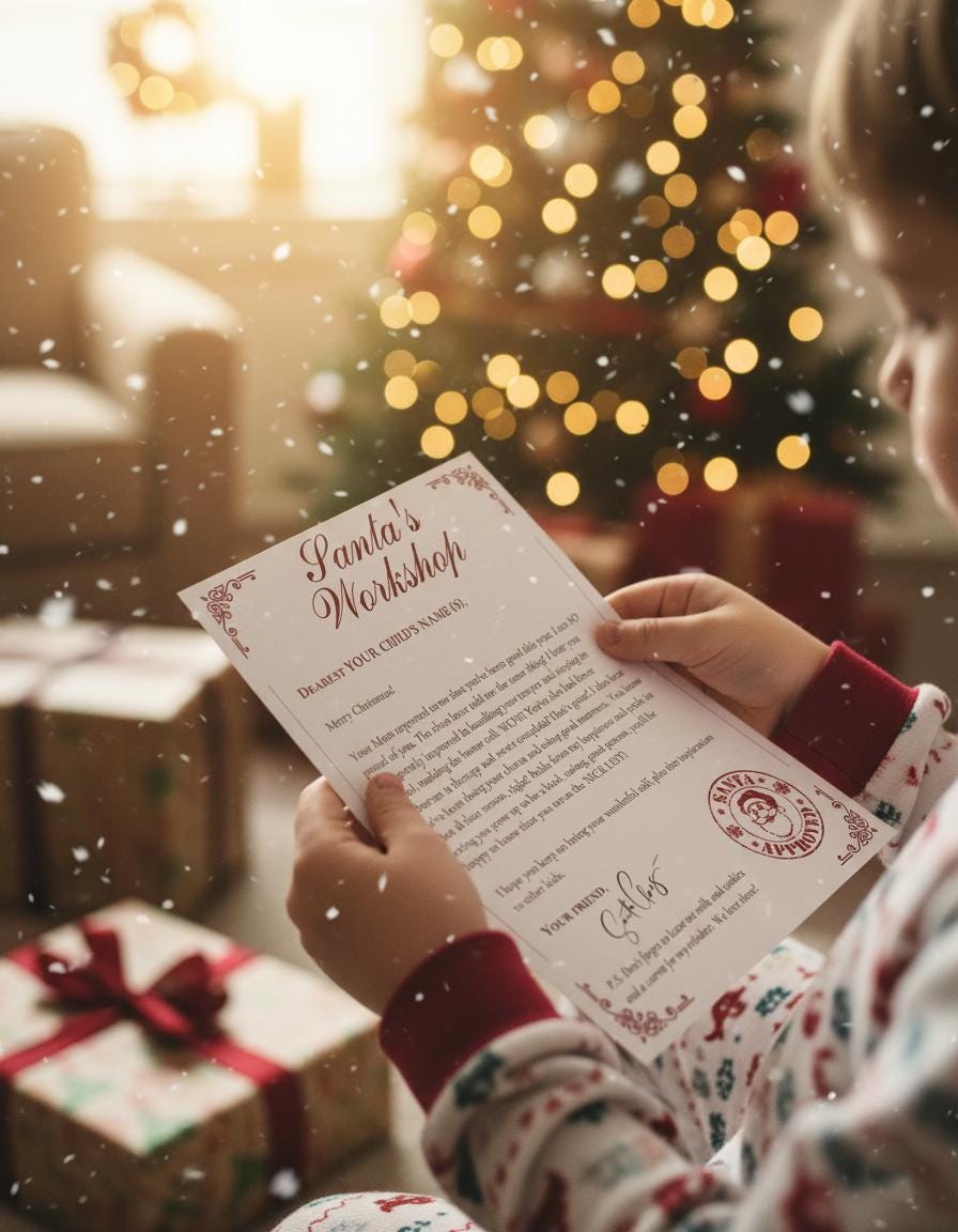 Editable Santa Letter | Personalized Christmas Printable Set | Instant ...