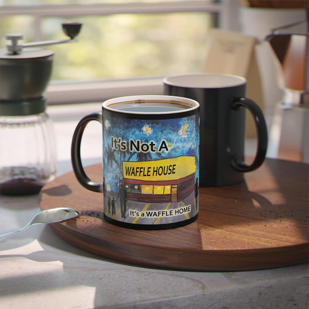 Waffle House Waffle Home Magic Mug, Color Changing Coffee Cup, Tea Mug, Drinkware, Kitchen Decor ...