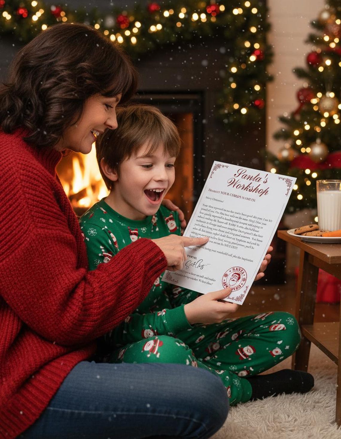 Editable Santa Letter | Personalized Christmas Printable Set | Instant ...