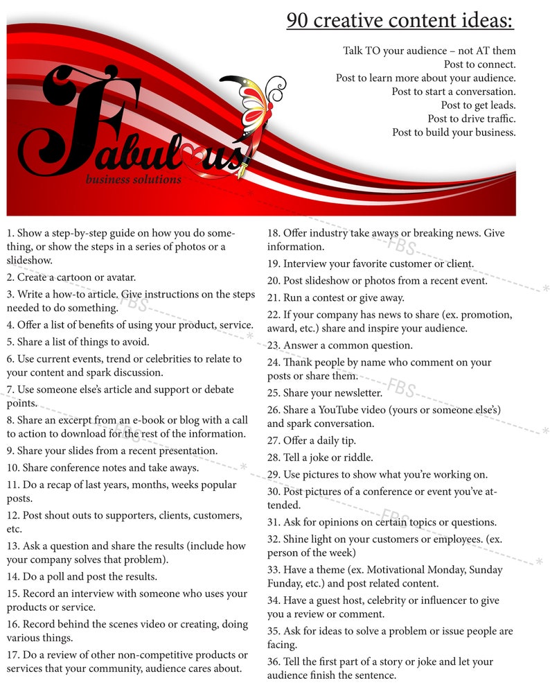 90 Creative Content Ideas for Social Media Posts - Etsy