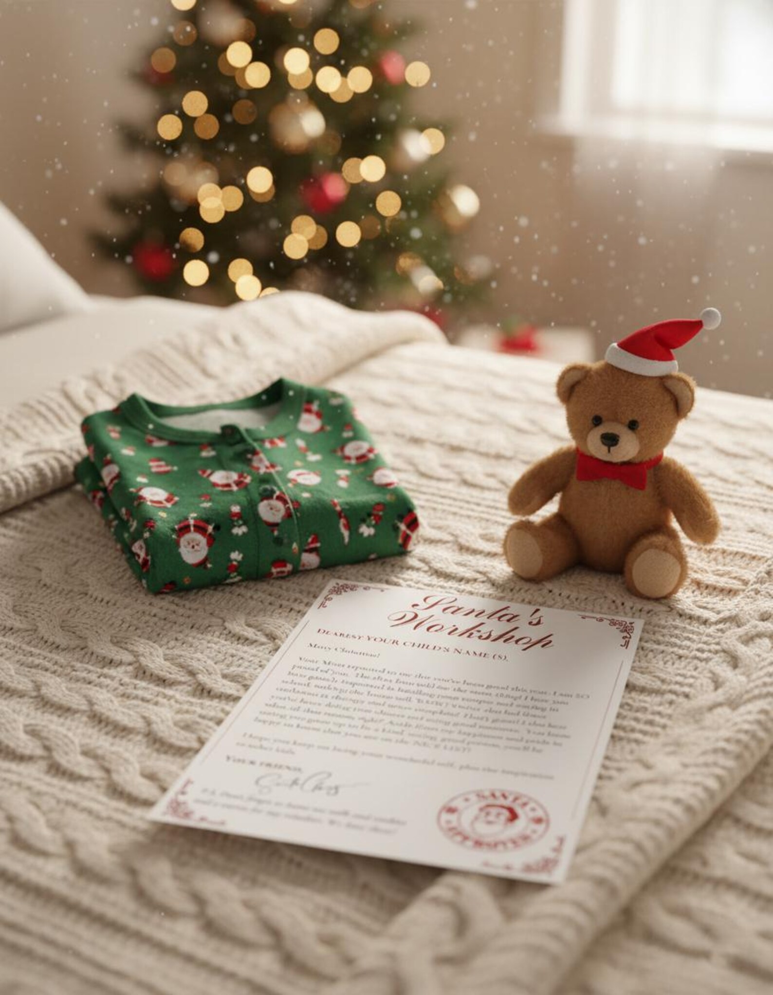 Editable Santa Letter | Personalized Christmas Printable Set | Instant ...