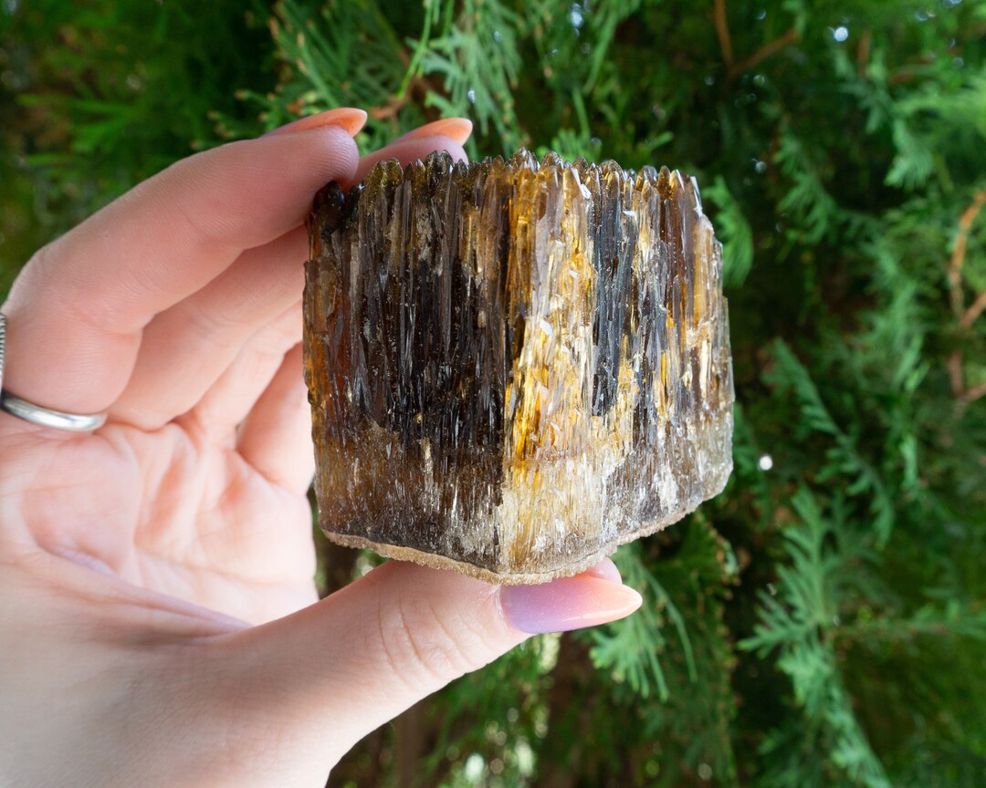 Raw Amber Calcite Cluster - Natural Amber Calcite Specimen - Amber ...