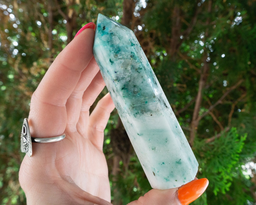 Phoenix Stone Tower Natural Phoenix Stone Point Natural Chrysocolla ...