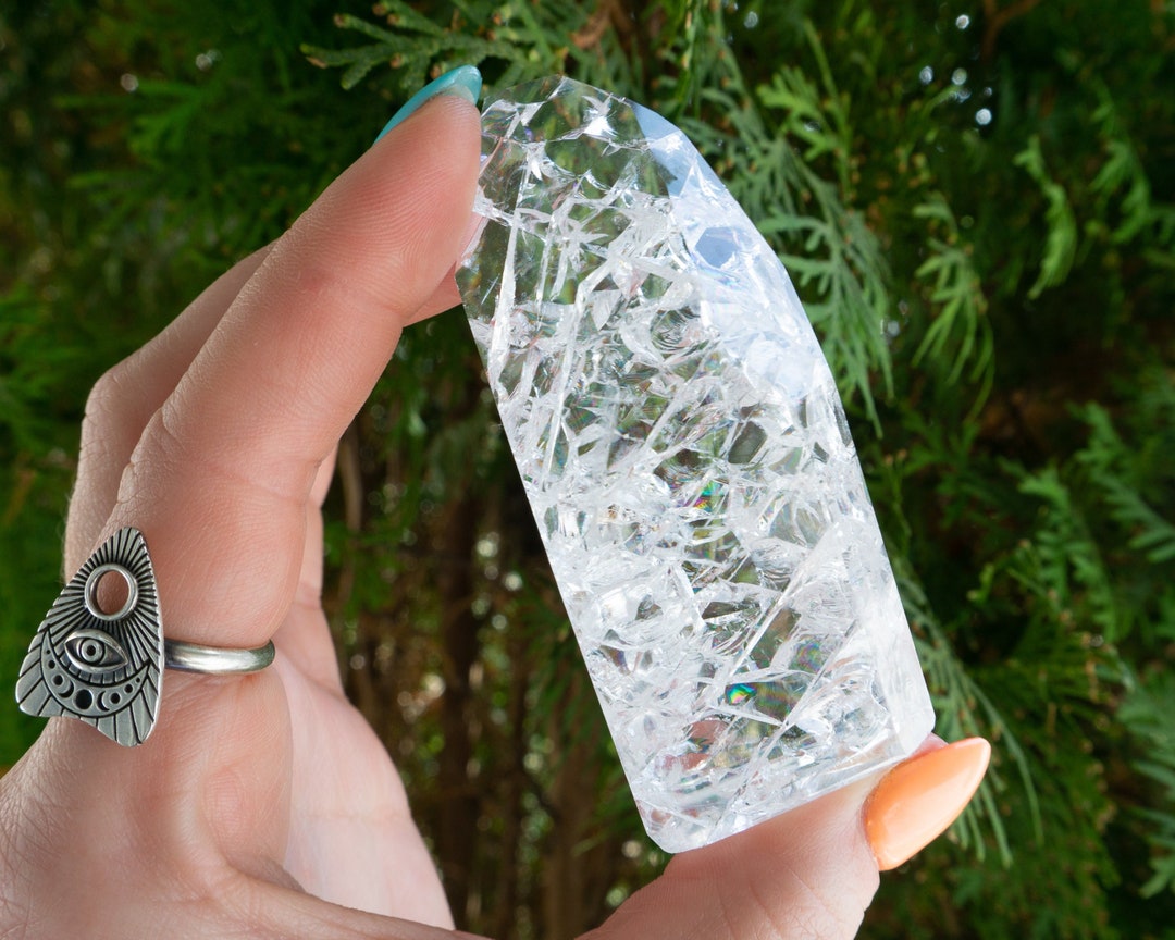 Crackle Quartz Freeform - Fire and Ice Crackle Quartz Freeform - Quartz ...