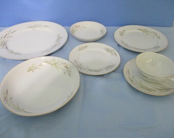 Vintage Golden Harvest Pattern From Fine Arts Fine China of Japan 6 Pc ...