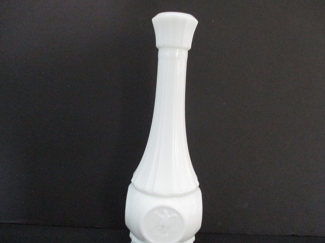 Wheaton Vintage Eagle Pattern Vase Milk White - Etsy