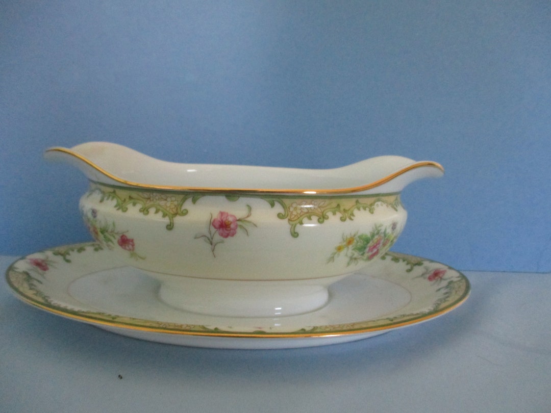 Noritake Morimura China M595 Pattern Gravy Boat Vintage - Etsy