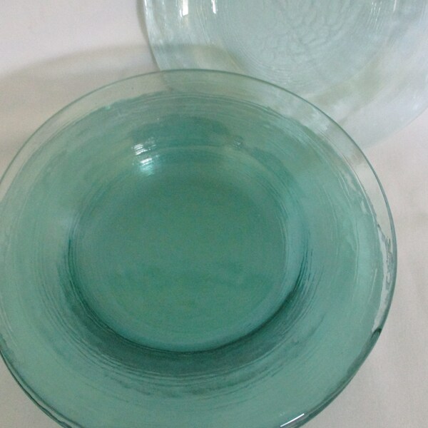 Shallow Glass Bowls - Etsy