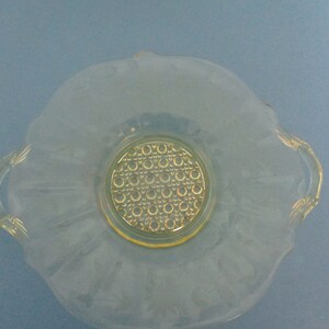 Vintage Lancaster Glass Jubilee Pattern Topaz yellow Plate - Etsy