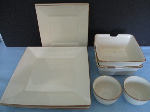 Pottery Barn Square Dishes