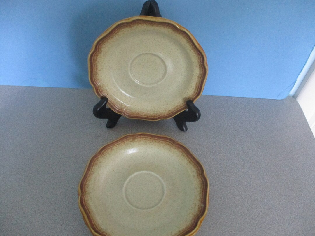 Mikasa Ironstone Whole Wheat Pattern E8000 Set of 3 Saucers - Etsy