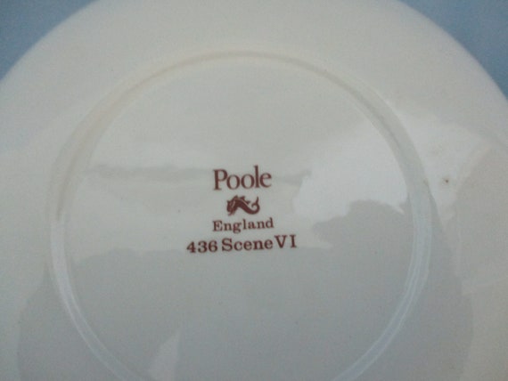 Poole Pottery England 436 Scene 6 by Barbara Furstenhof Decorative ...