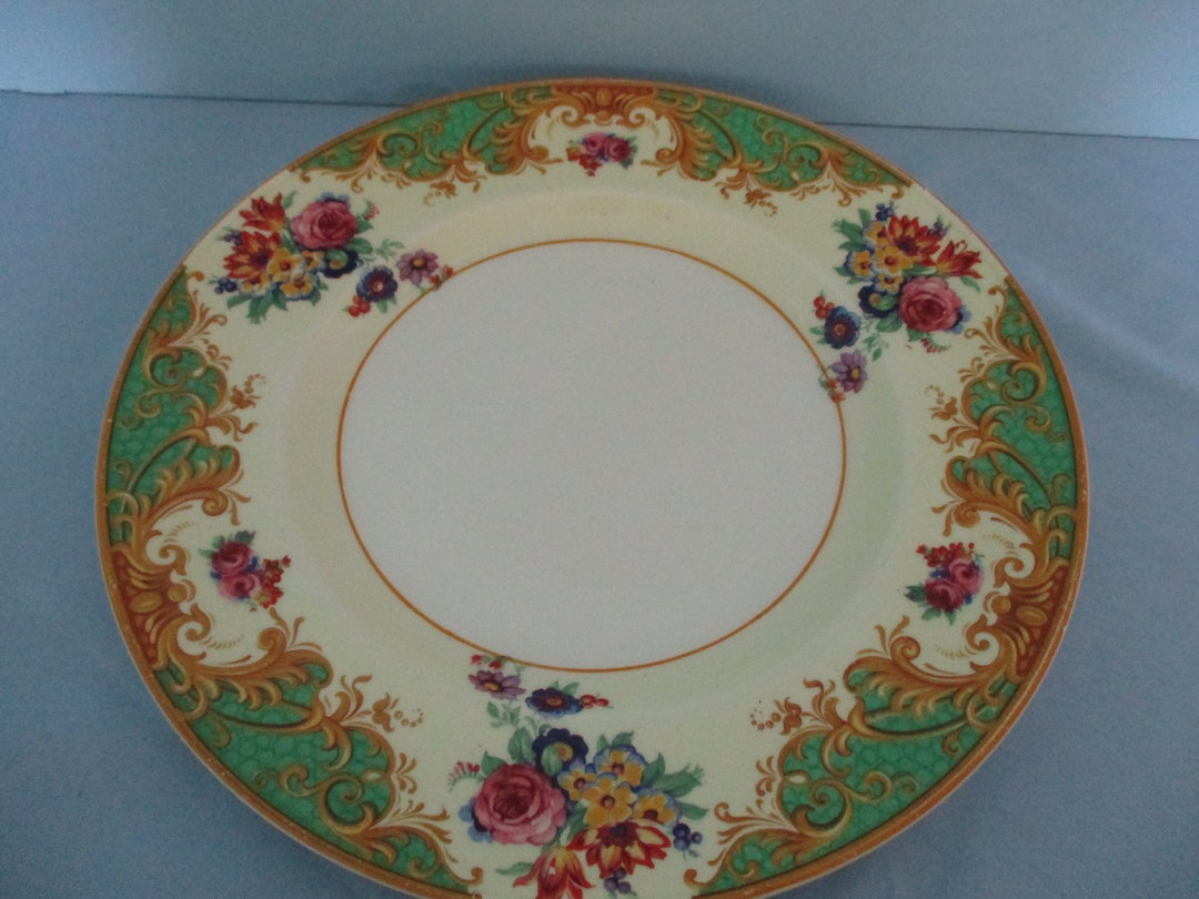 Crown Ducal China Floral Dinner Plate CRB49 Pattern Rare Vintage - Etsy