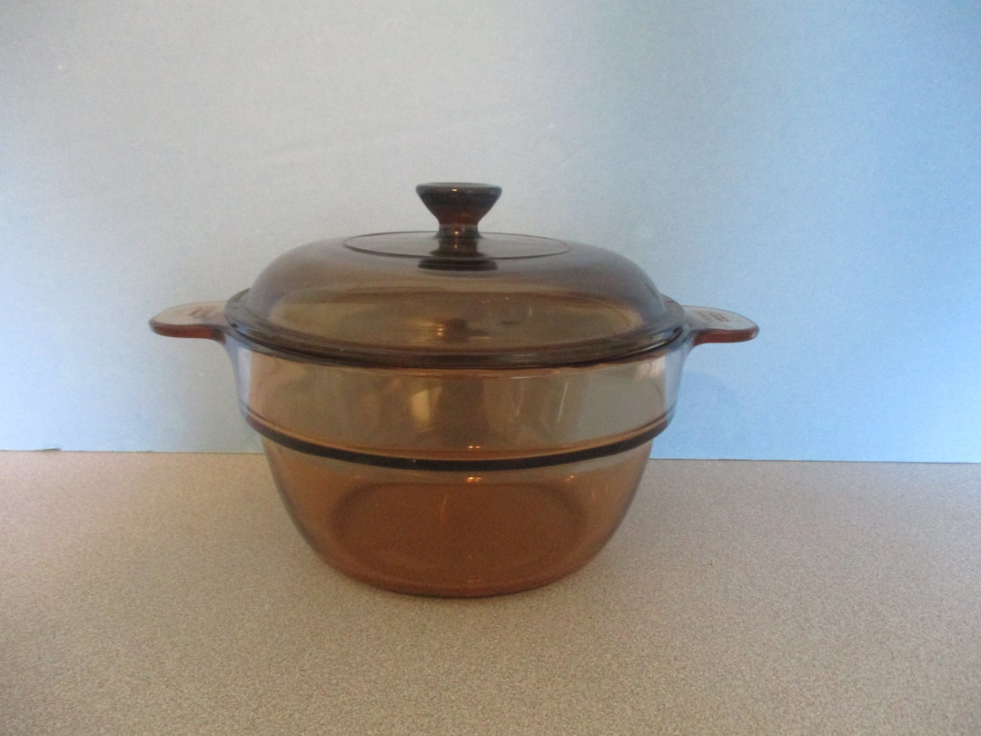 Corning Visions Amber Vintage 2 Qt Covered Casserole/dutch Oven - Etsy