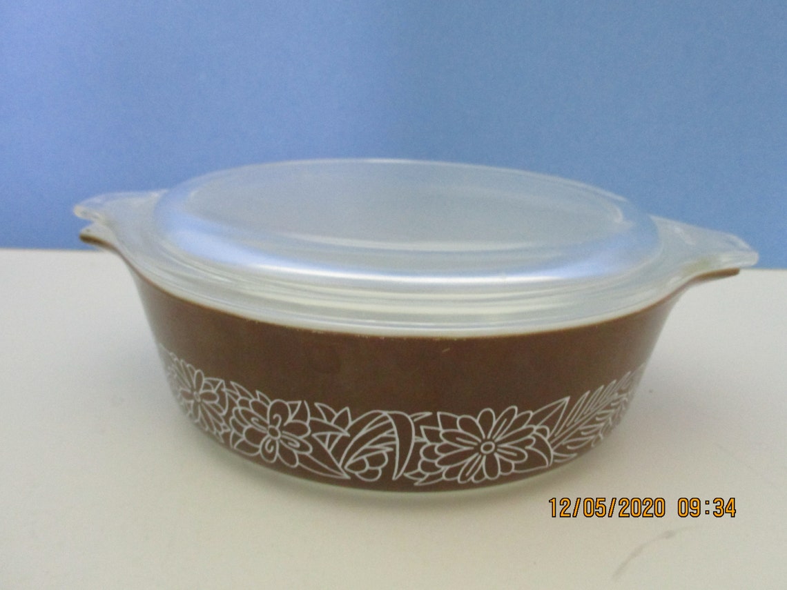 Vintage Corningware Woodland Brown 1/2 Qt Covered Casserole | Etsy