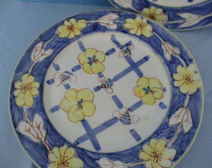Allied Imex Vintage Honey Bee Pattern Dinner Plates Set of 3 - Etsy