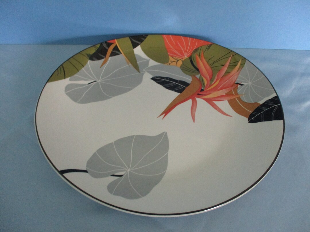 Vintage Sango Maui Pattern Larry Laslo Design Oval Platter - Etsy