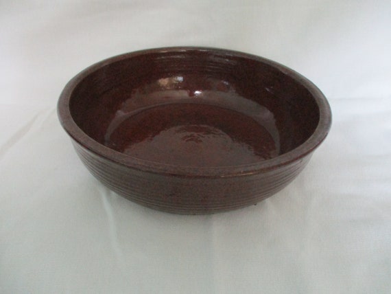 Vintage USA Pottery Brown Round Bowl/serving Dish 9009 - Etsy